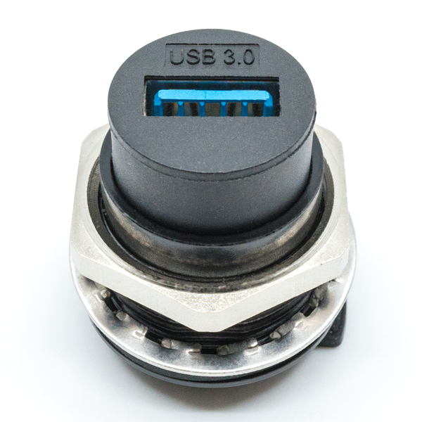 USB C to A Round Panel Mount Adapter Version 2 (USB 3.0) – Arcade Shock